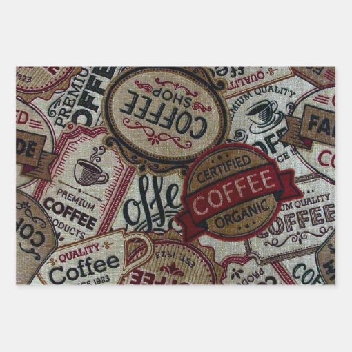 Coffee Lovers Collection Wrapping Paper Sheets | Zazzle