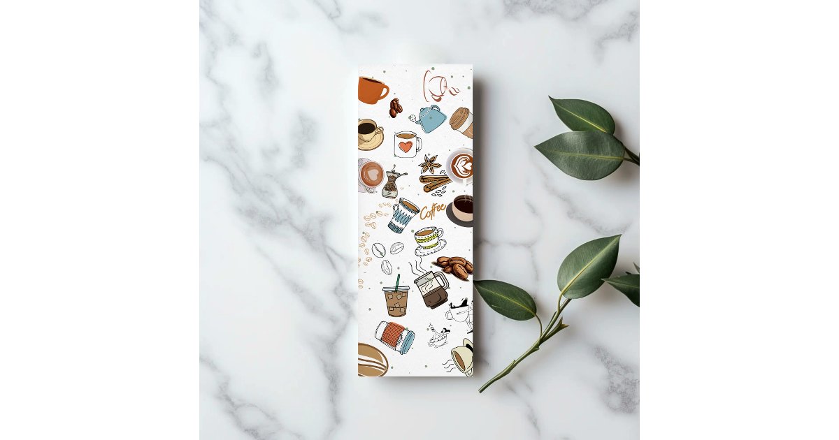 Coffee Lover's Delight Bookmark Calling Card | Zazzle