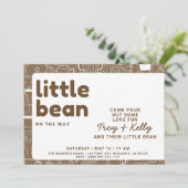 Coffee Lovers Little Bean Baby Shower Invitation | Zazzle