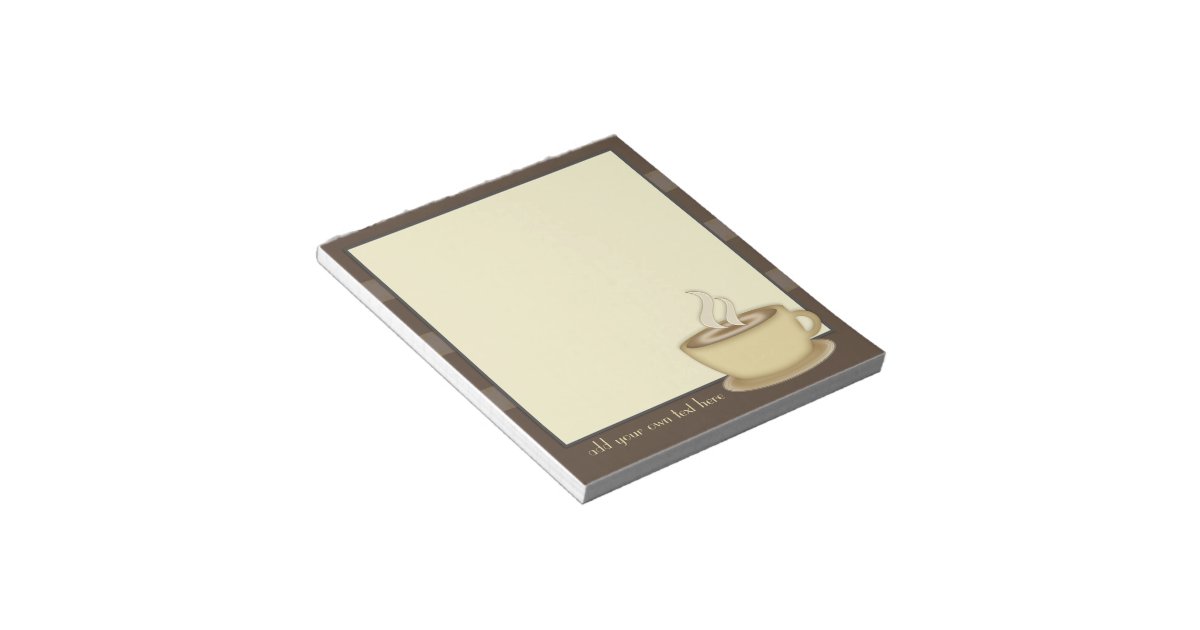 Coffee Lovers Notepad | Zazzle