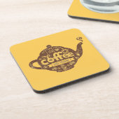 Coffee lovers vintage retro cafe art I love coffee Drink Coaster | Zazzle