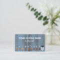 Coffee Loyalty Cards Rustic Dusty Blue Barn Wood | Zazzle