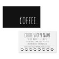 coffee loyalty punch card | Zazzle