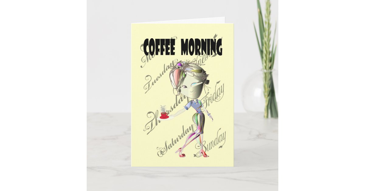Coffee Morning Event Invitation | Zazzle