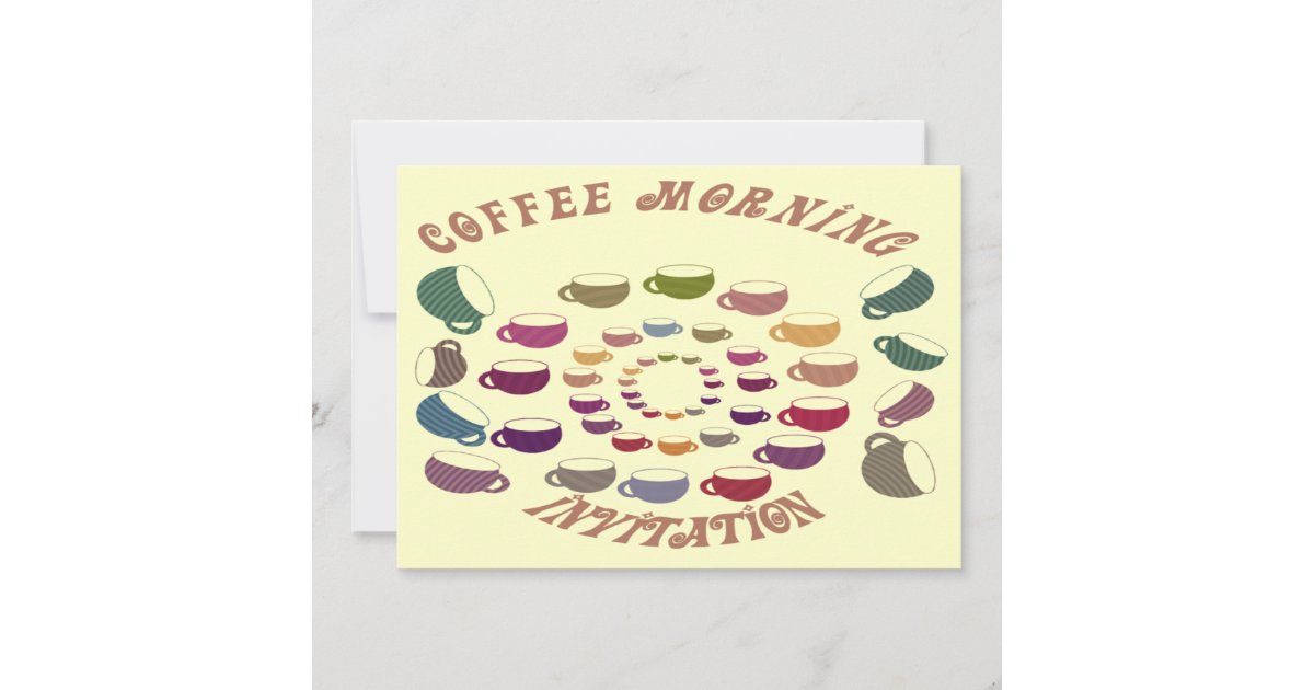 Coffee Morning Invitation Card | Zazzle