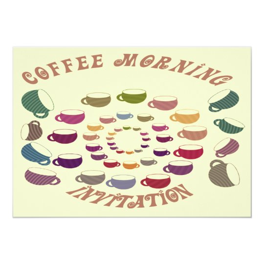 Coffee Morning Invitation Card | Zazzle.com