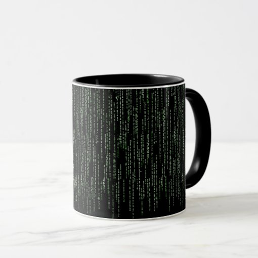 Coffee mug for programmers (matrix) | Zazzle