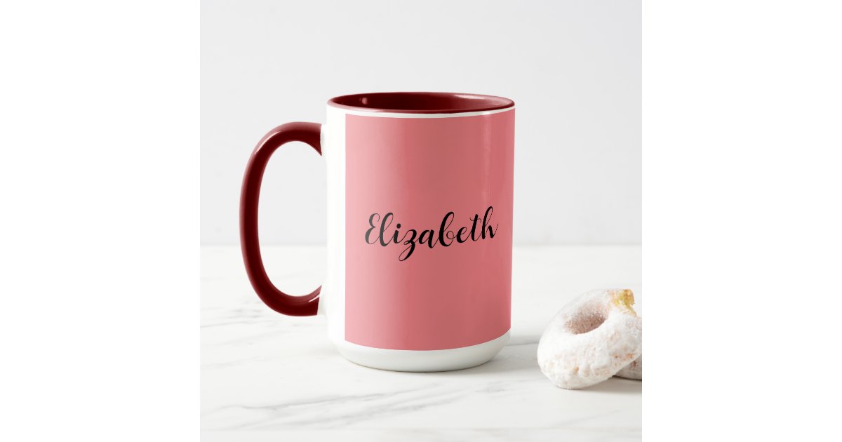 Coffee Mugs Add Your Typed Name Handwritten | Zazzle