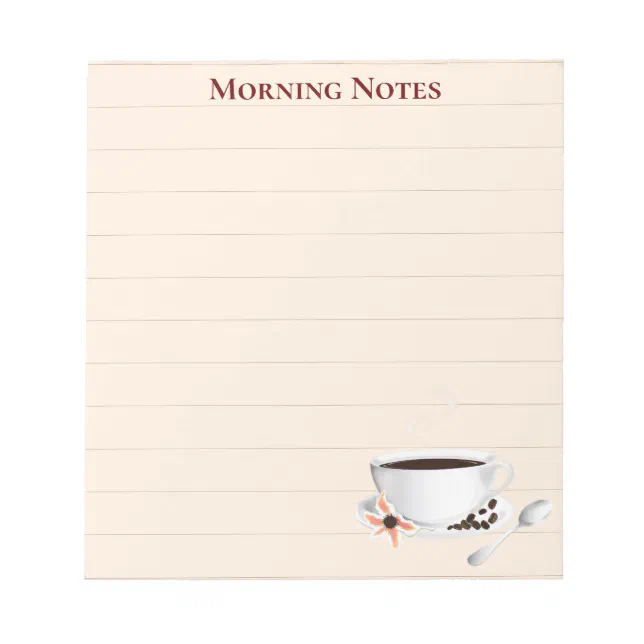 Coffee Notepad | Zazzle
