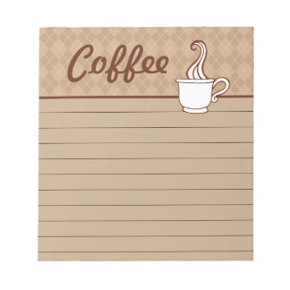 Coffee Notepads | Zazzle