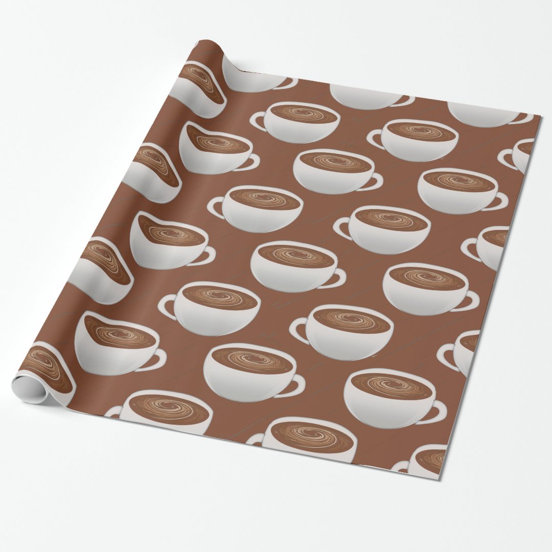 Coffee On Coffee Wrapping Paper | Zazzle