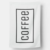 Coffee open sign flag white | Zazzle