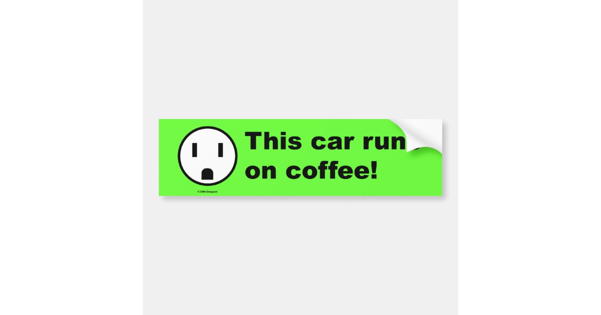 Coffee Power - Bumper Sticker | Zazzle