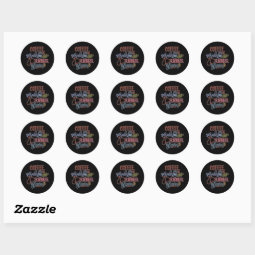 Coffee Scrubs And Rubber Gloves Design For Nurse Classic Round Sticker ...