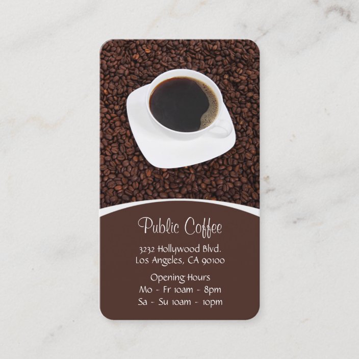 Coffee Shop Business Card | Zazzle.com