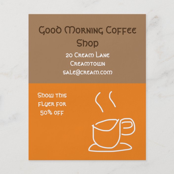 Coffee Shop cafe advertisement Flyer | Zazzle.com