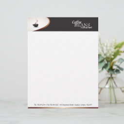 Coffee Shop Letterhead | Zazzle