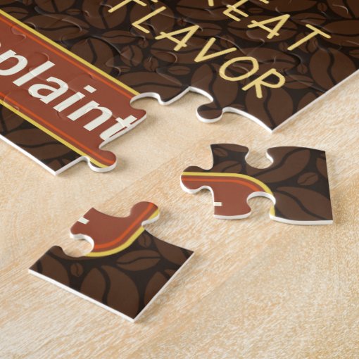 Coffee Shop Mug Create Your Own Personalized Brown Jigsaw Puzzle | Zazzle