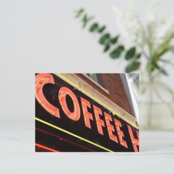 Coffee Shop Postcard | Zazzle