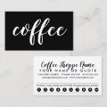 coffee shoppe loyalty punch card | Zazzle