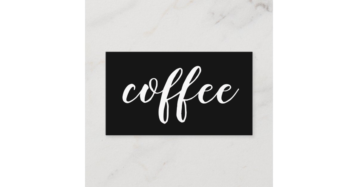 coffee shoppe loyalty punch card | Zazzle