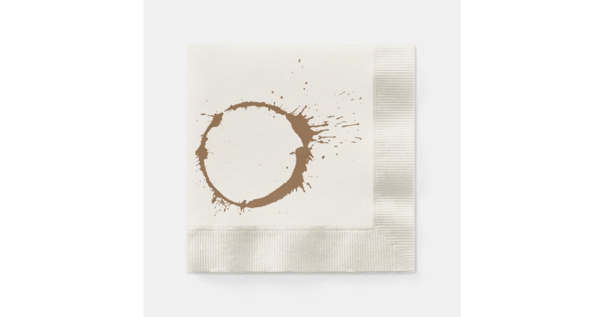 Coffee spot paper napkins | Zazzle