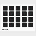 Coffee Square Sticker | Zazzle