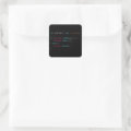 Coffee Square Sticker | Zazzle