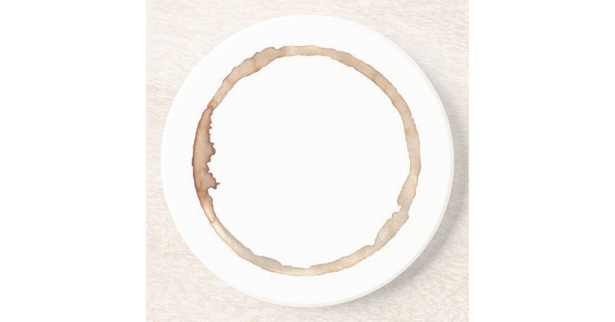Coffee stain coaster | Zazzle
