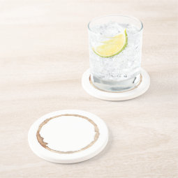 Coffee stain coaster | Zazzle