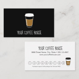 Coffee Stamp, loyalty card | Zazzle