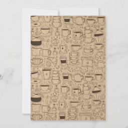Coffee theme card invitation | Zazzle