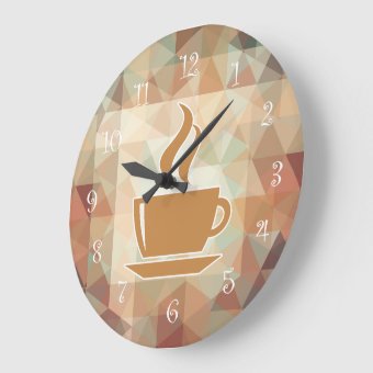Coffee Theme Kitchen Wall Clocks | Zazzle