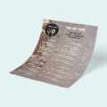 Coffee Theme Restaurant Take Out Menu with QR Code Flyer | Zazzle