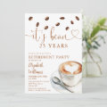 Coffee Themed Retirement Party Photo Invitation | Zazzle
