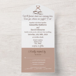 Coffee themed wedding invitation design | Zazzle
