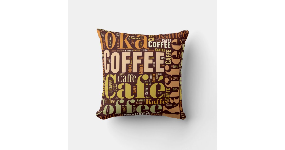 Coffee Throw Pillow | Zazzle