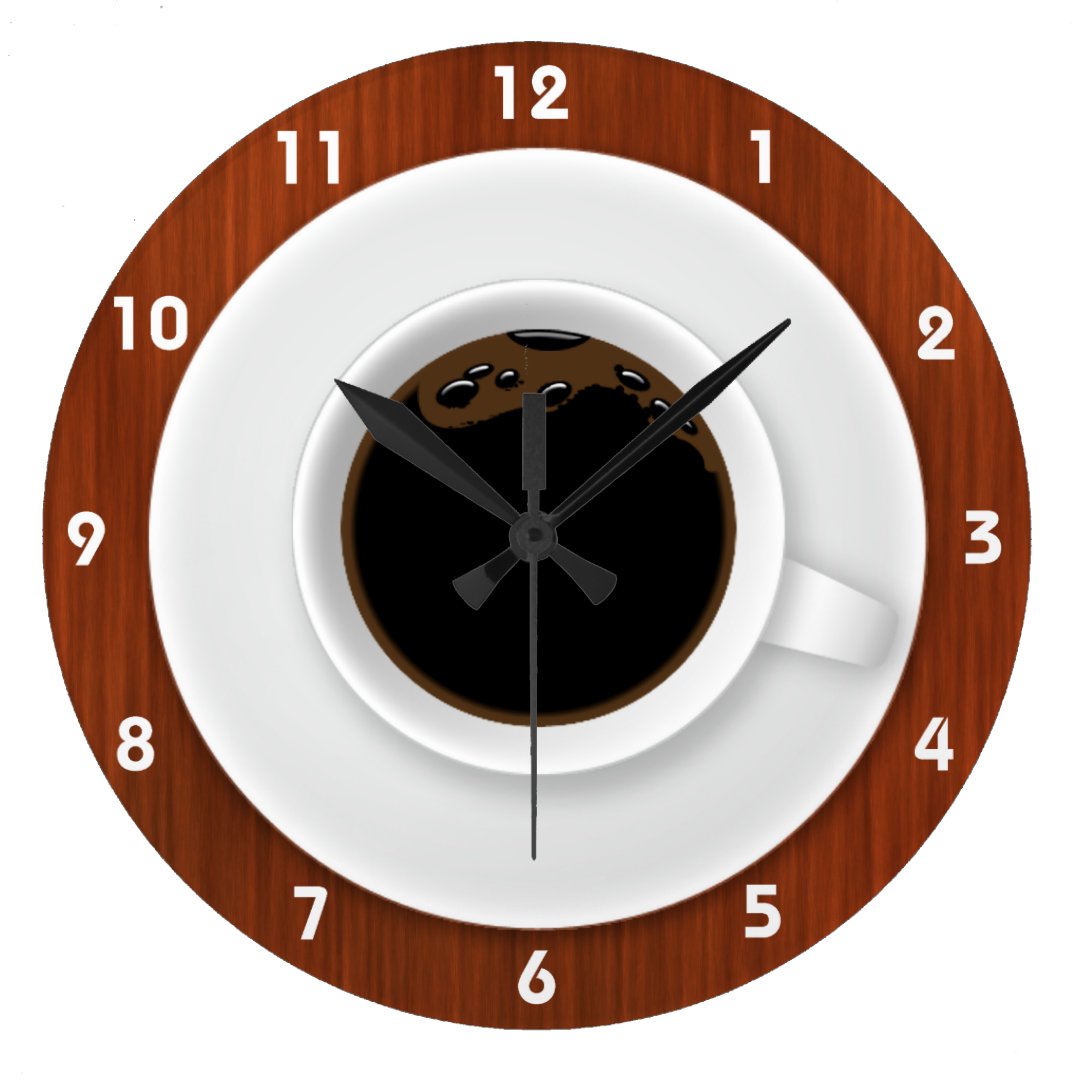 Coffee Time Clocks | Zazzle