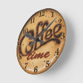 Coffee Time Decorative Wall Clock | Zazzle