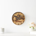 Coffee Time Decorative Wall Clock | Zazzle