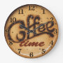 Coffee Time Decorative Wall Clock | Zazzle