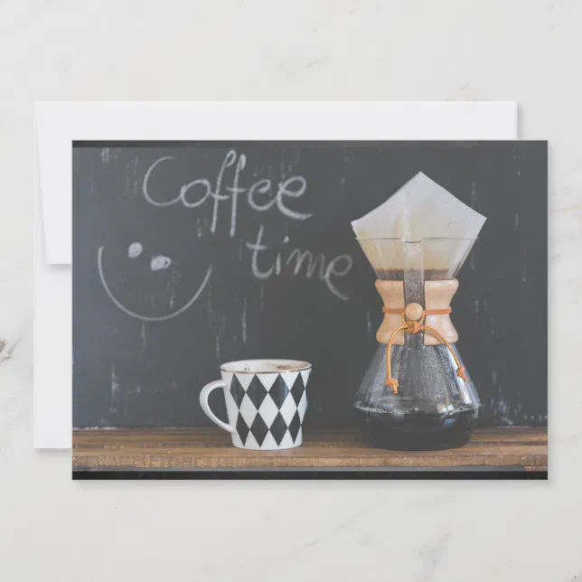 Coffee Time Get Together Party Invitation | Zazzle
