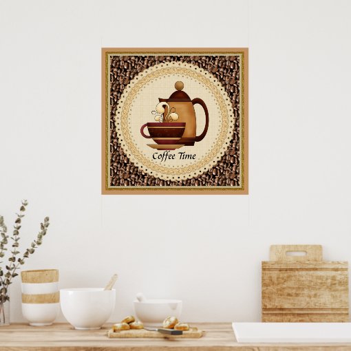 Coffee Time Poster | Zazzle