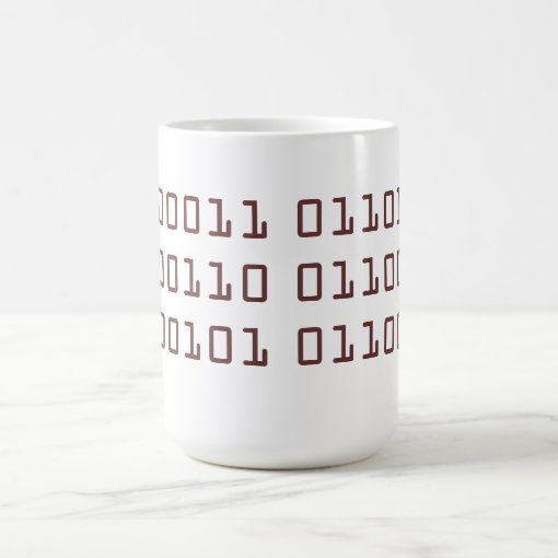 Coffee written in binary code mug | Zazzle