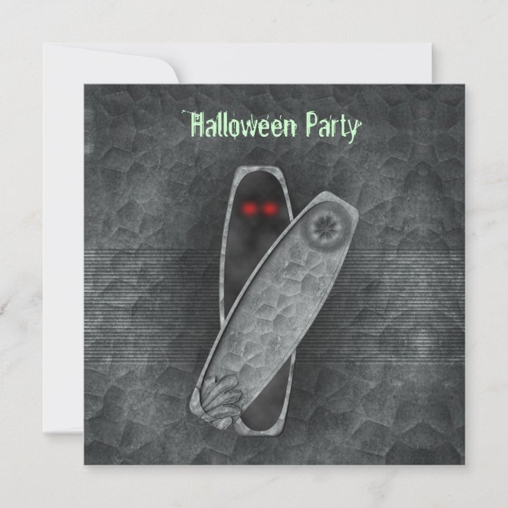 Coffin - Halloween Invitation | Zazzle