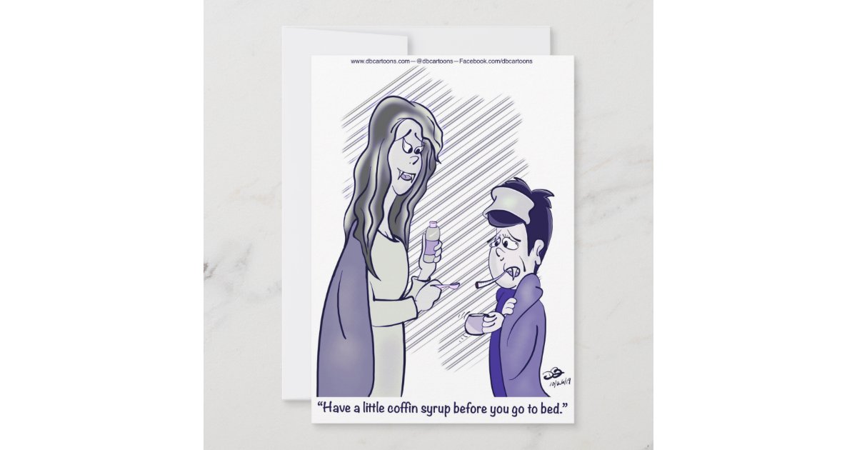 Coffin Syrup Thank You Card | Zazzle