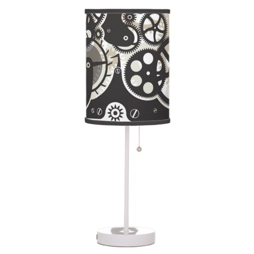 Cog wheels work table lamp | Zazzle