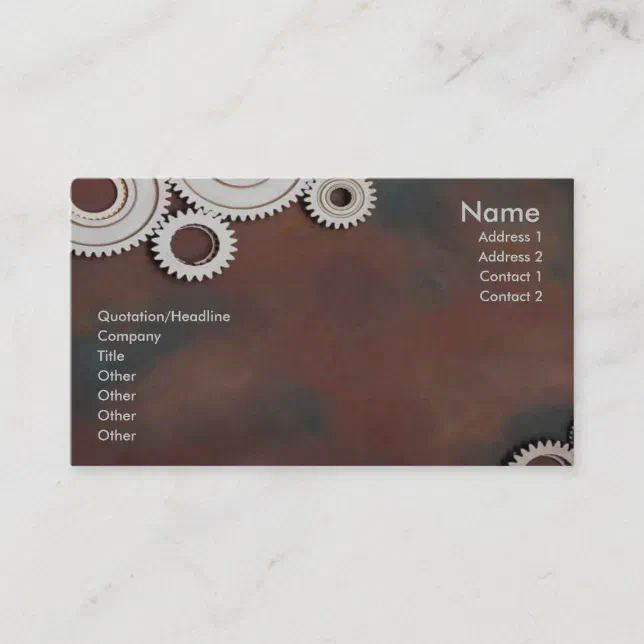 Cogs Profile Card | Zazzle
