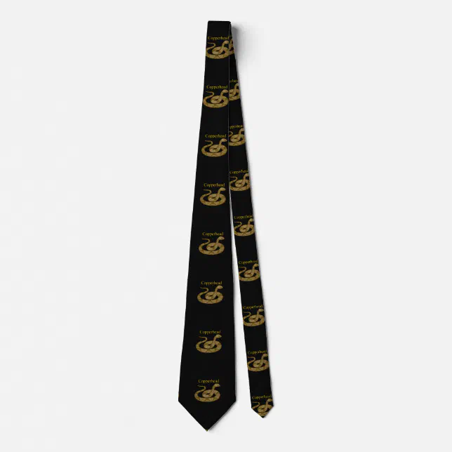 Coiled Copperhead Snake Thunder_Cove Neck Tie | Zazzle