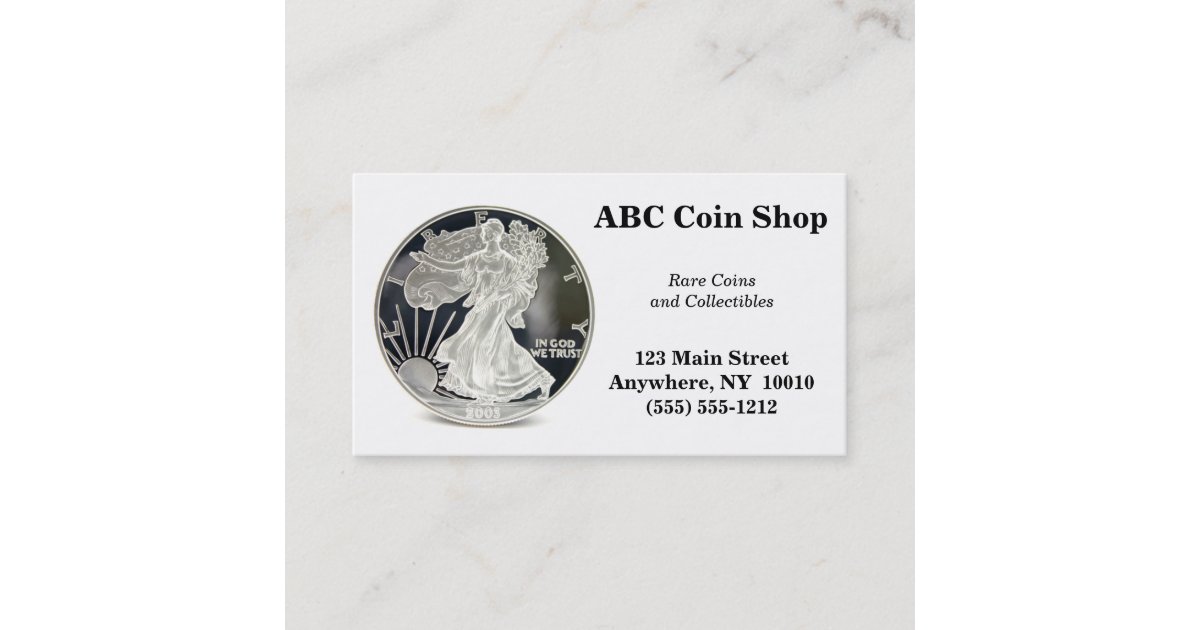 Coin Business Card | Zazzle